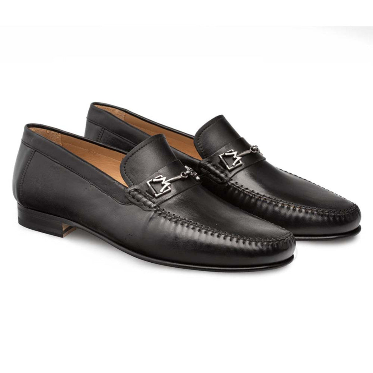 Brussels Black Calfskin Men’s Moccasin By Mezlan Made In Spain Brand ...
