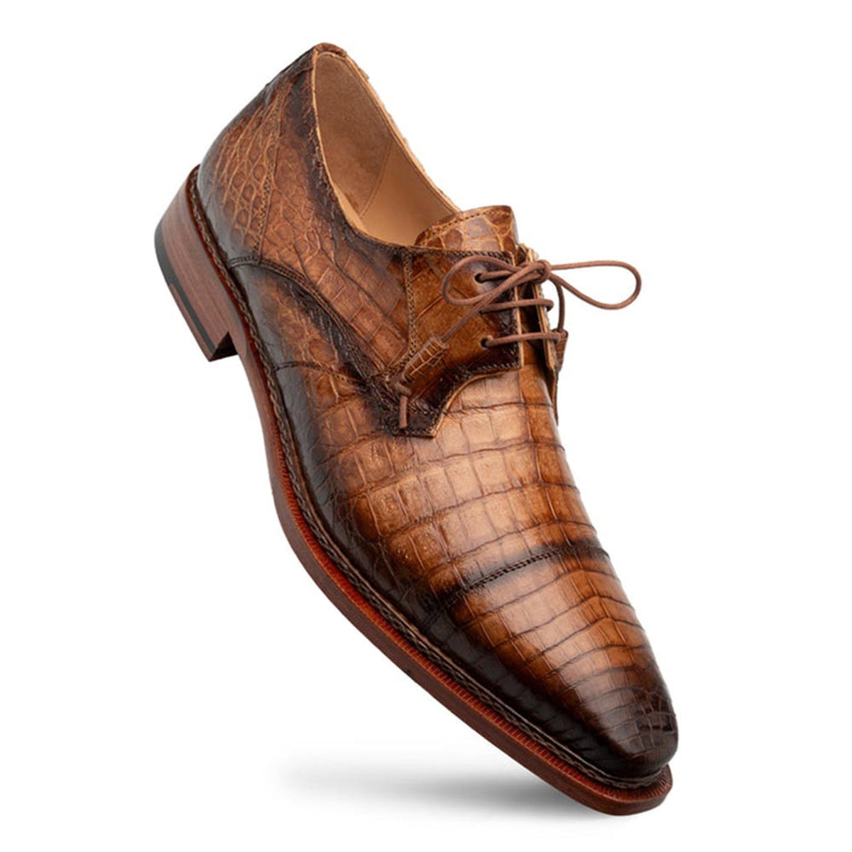 Mezlan Temi Cognac/Rust Monk Strap Shoes — Menssuitsatlanta