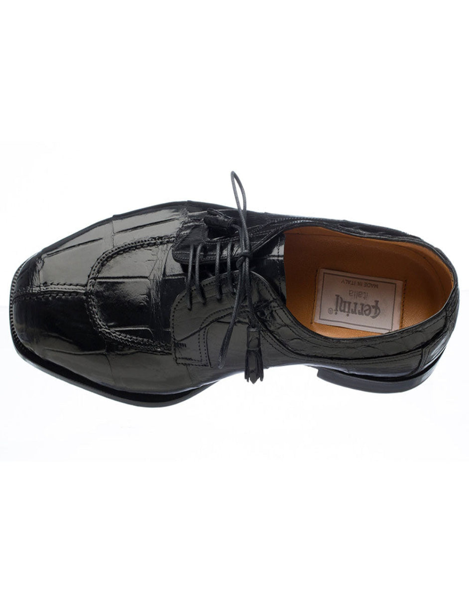 Ferrini Shoes - Mens Alligator Dress Shoe - Ferrini 3520 Belly Alligat ...