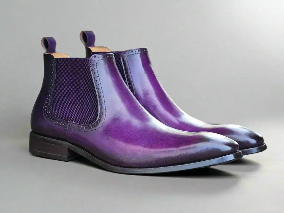Hand Burnished Chelsea Boots — Menssuitsatlanta