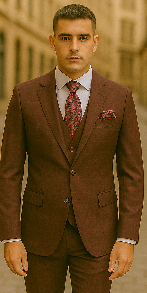 Rossiman Men's Formal Dress Suit – Elegant Tailored Suit — Menssuitsatlanta