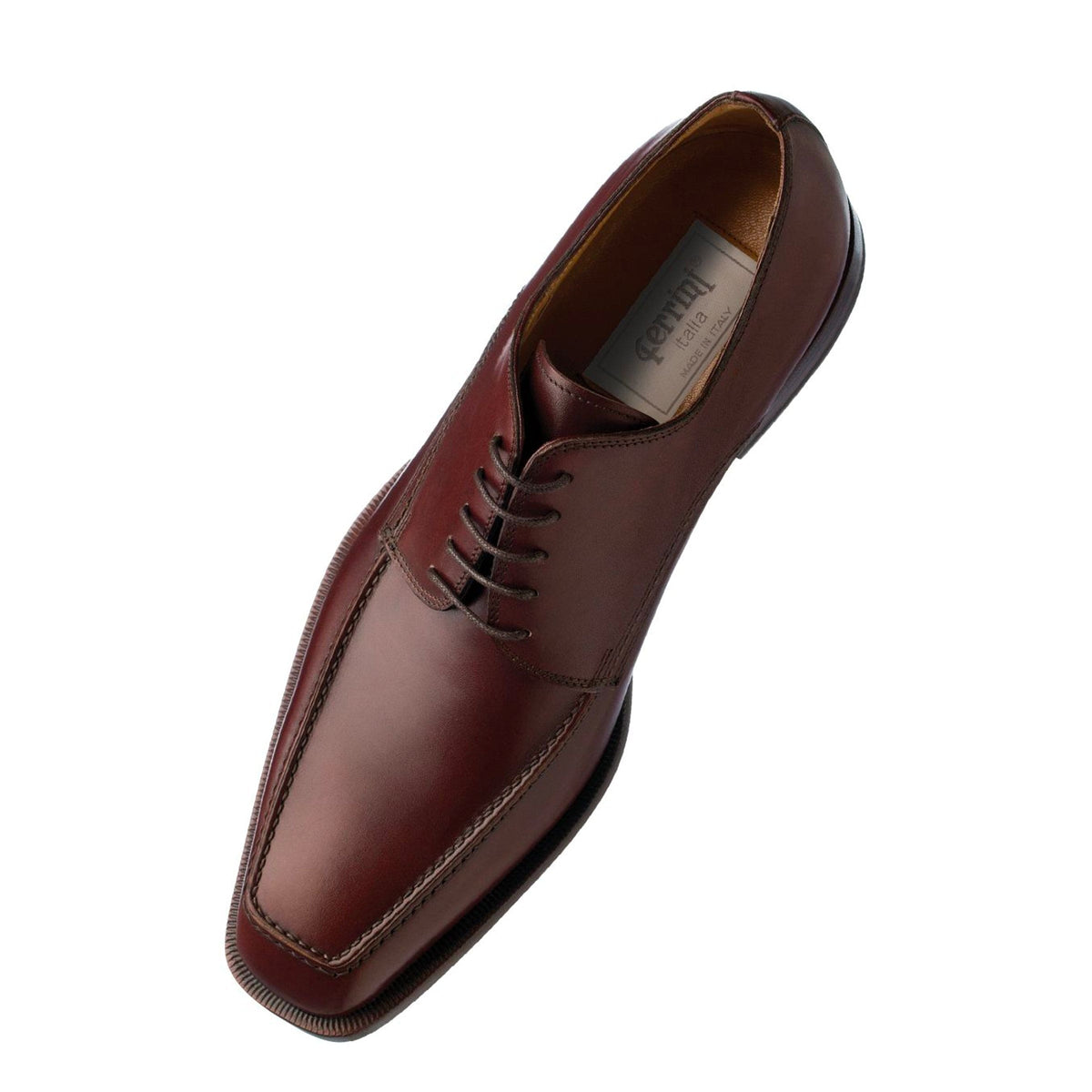 Mens Ferrini French Calfskin Square Toe Dress Shoe in Brown ...