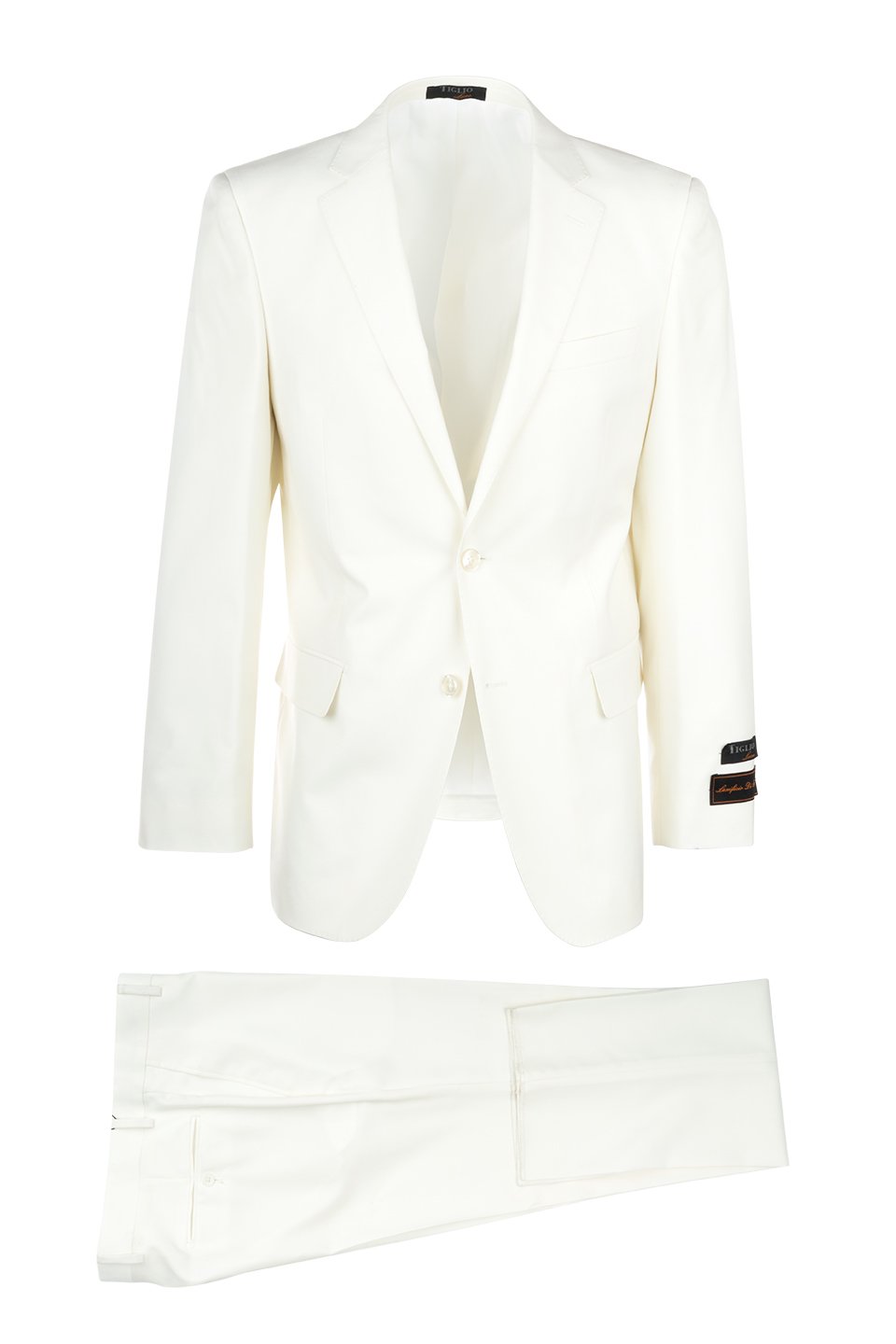 Novello Off-white, Modern Fit, Pure Wool Suit by Tiglio Luxe ...