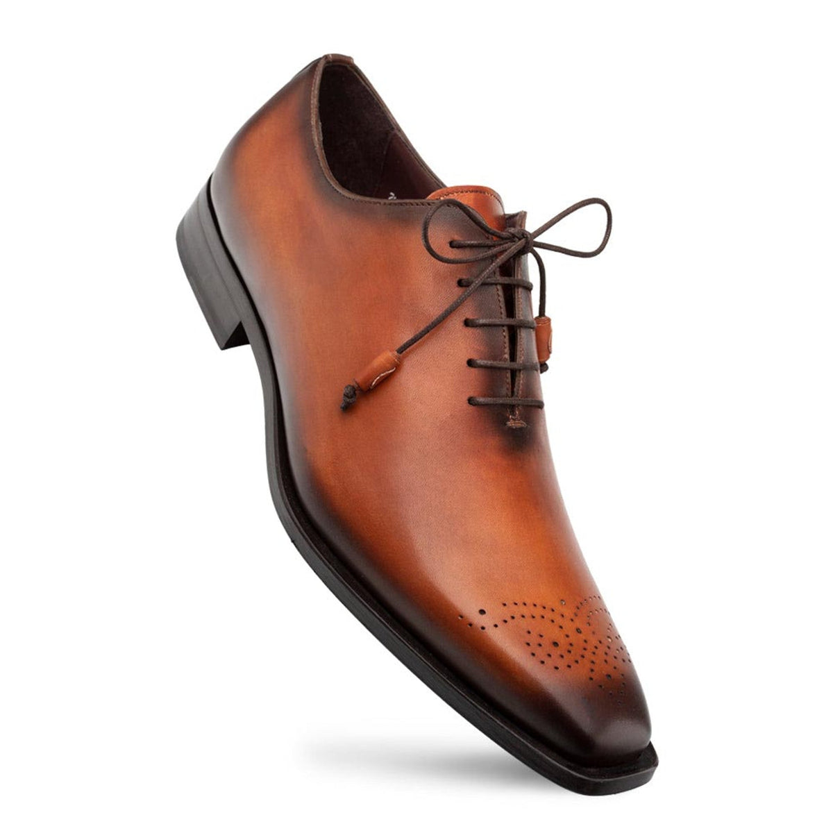 Mezlan Temi Cognac/Rust Monk Strap Shoes — Menssuitsatlanta