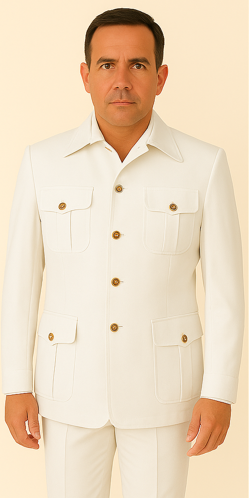 Rossi Man DUKE RM1762 Slim Fit 3-Piece White Suit – Modern Formalwear ...