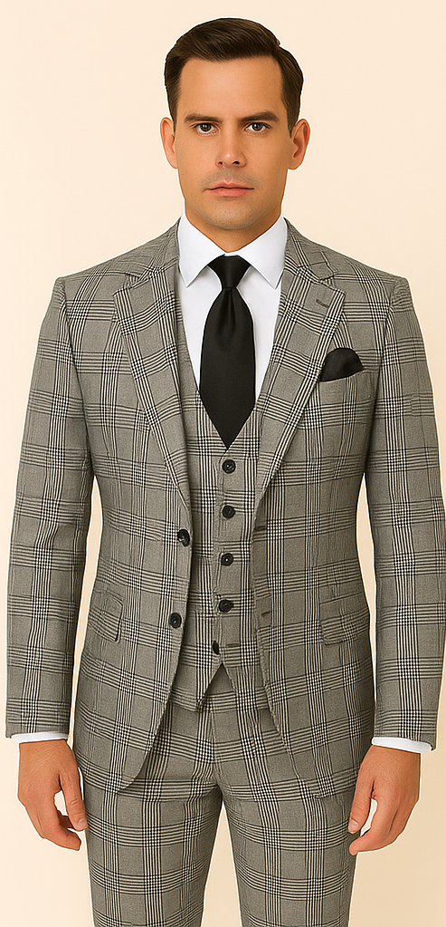 Rossi Man Tom RM1855 – Elegant Men's Tailored Suit for Formal Occasion ...