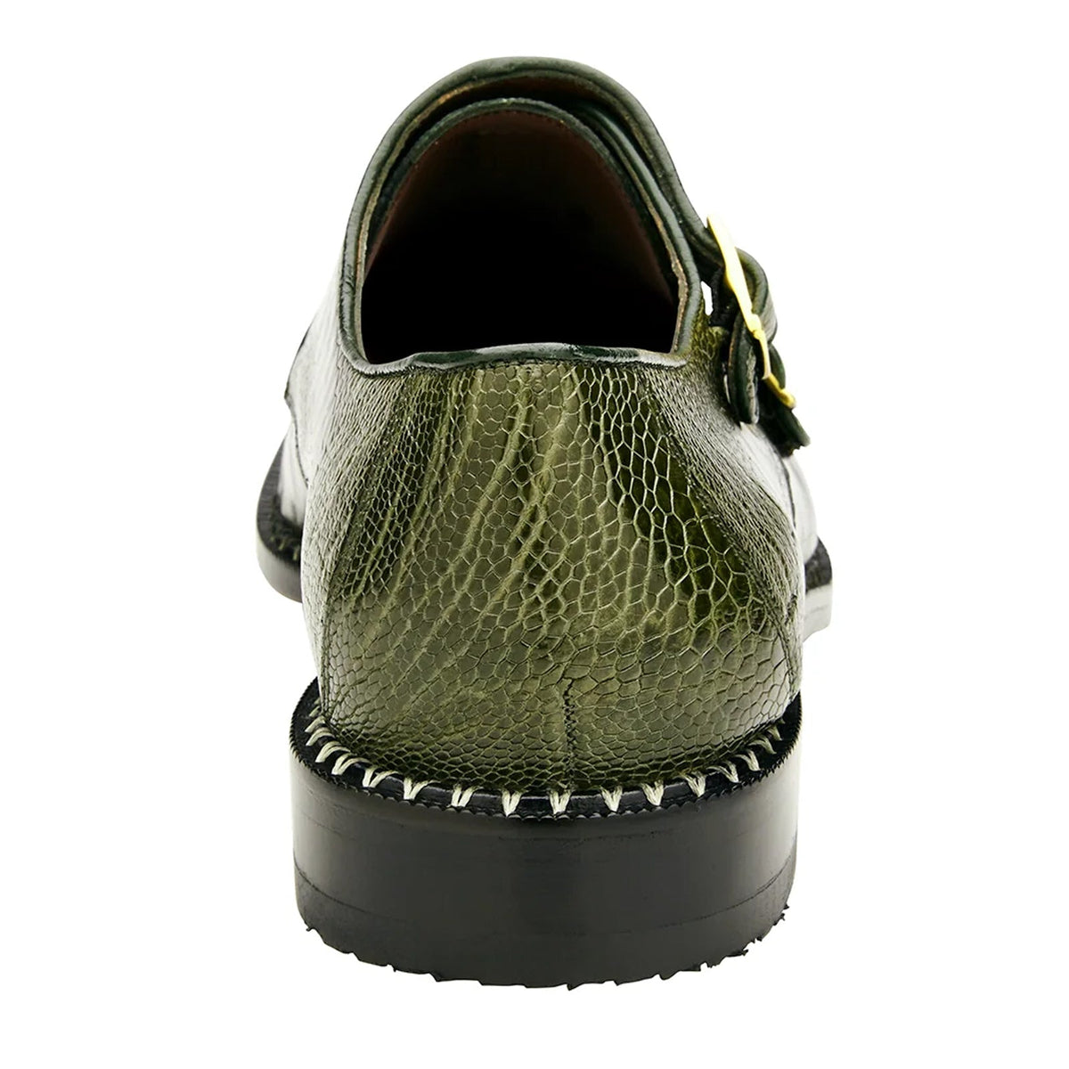 Men's Belvedere Valiente Ostrich Leg Double Monkstrap Dress Shoe in Fo ...