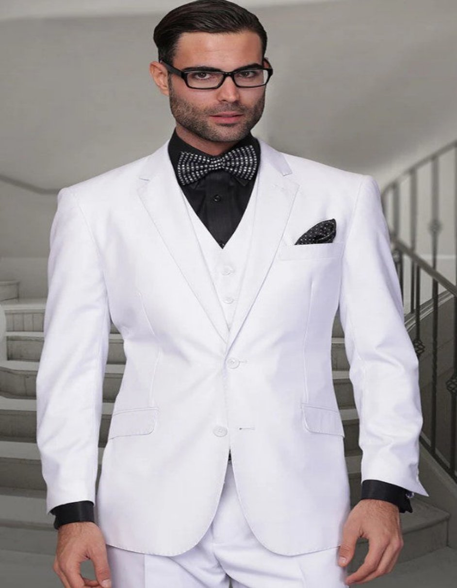 Big and Tall Suit - White Big and Tall Regular Fit 3 PC Suit ...