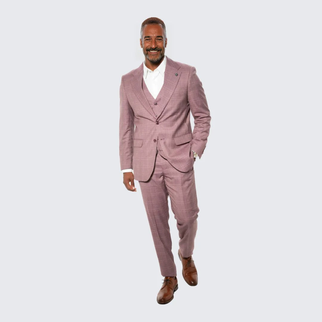Lilac Glen Check Hybrid Fit Suit by Stacy Adams - Wedding - Prom ...