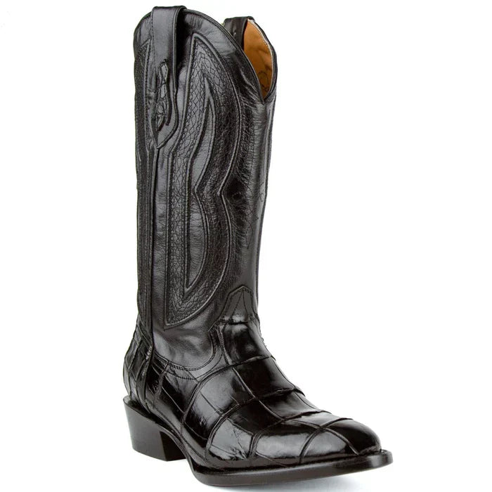 Ferrini Men's Stallion Alligator Belly Boots Round Toe Black 1071127 ...