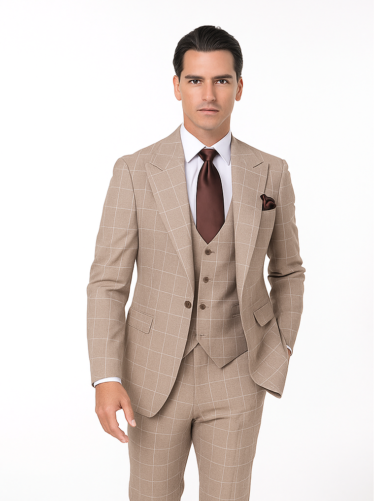 Rossi Man Tom RM1852 – Stylish Men’s Tailored 3-Piece Suit for Formal ...