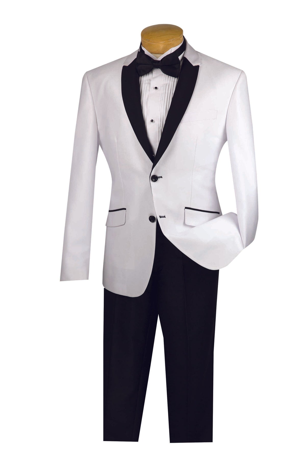 Slim Fit Shiny Sharkskin Men's 2 Piece Suit in White — Menssuitsatlanta