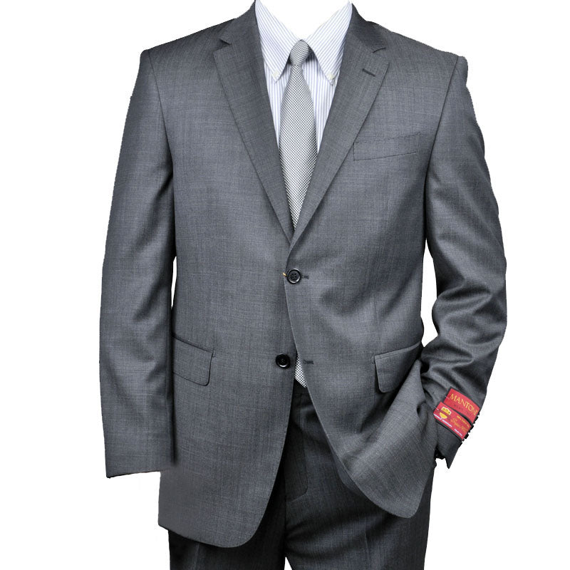 Authentic Statement Brand Charcoal Gray 2-Button Suit - High End Suits ...