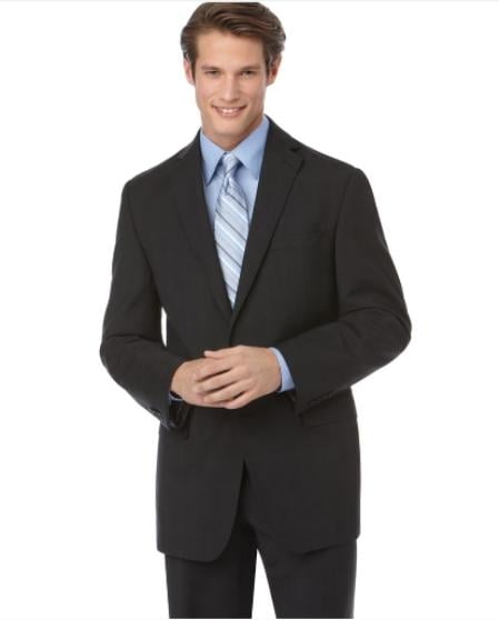 Authentic Mantoni Brand Suit, Black Tonal checkered check pattern Suit ...