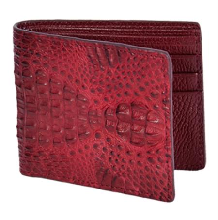 Men's Genuine Exotic Animal Skin Wallet ~ billetera ~ CARTERAS Burgund ...