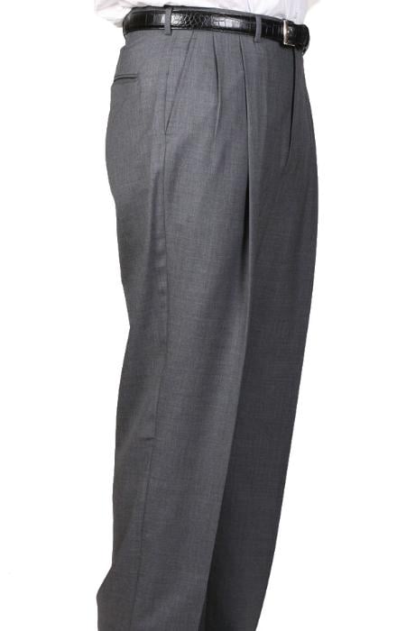 Cambridge Somerset Double-Pleated Slacks / Dress Pants Trouser unhemme ...