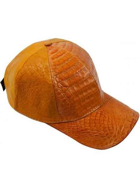 Ostrich Alligator Exotic Skin Baseball Cap — Menssuitsatlanta
