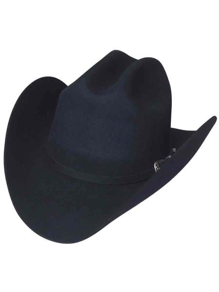 Men's Black Color Duranguense Style Los Altos Wool Cowboy Hat ...