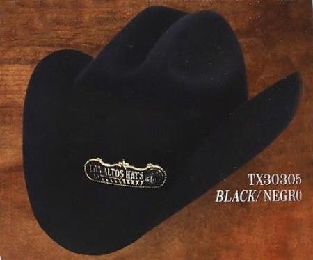 Tejana Cowboy Hat Duranguense Style 10X Felt Hats By Los Altos Black ...