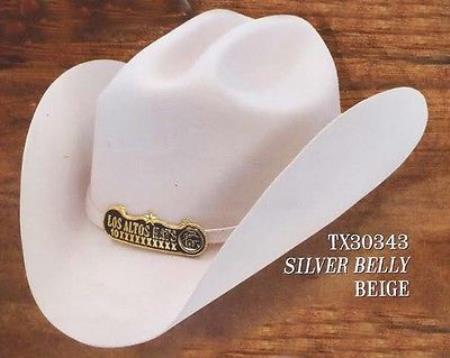 Los Altos Silver Belly Cowboy Duranguense Style Hats — Menssuitsatlanta