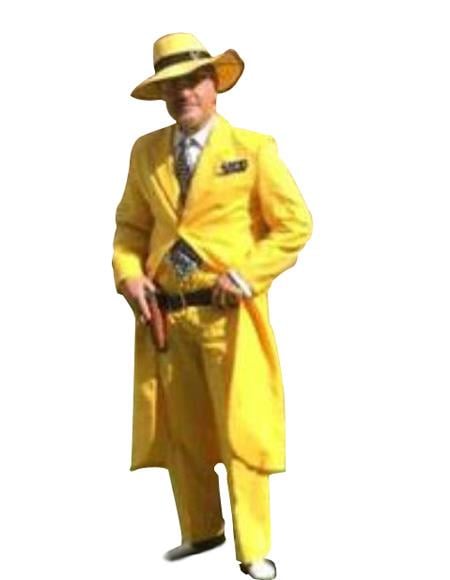 Yellow ~ Gold Zoot Suit With Matching Vest — Menssuitsatlanta