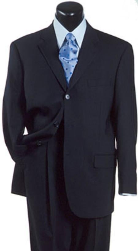 Navy Blue Suit For Men Double Vent Super 140's premier quality italian ...