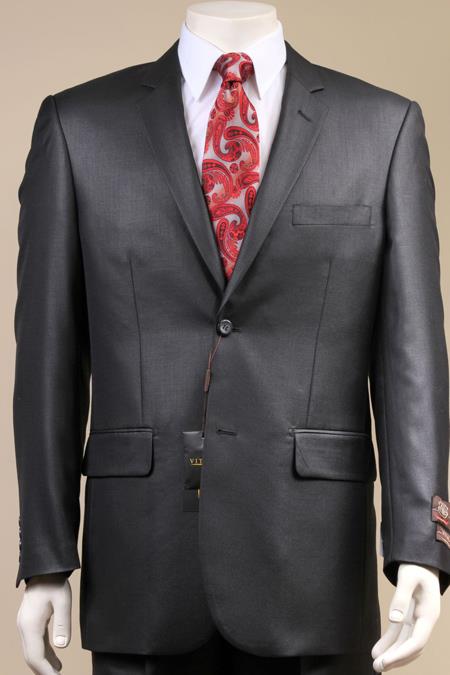 Mens Sharkskin Suits Two Button Suit New Edition Shiny Flashy Sharkski ...