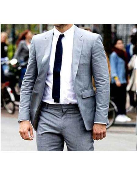 Men's Hitman Bodyguard Ryan Renolds Grey 2 Button Fully Lined Suit ...