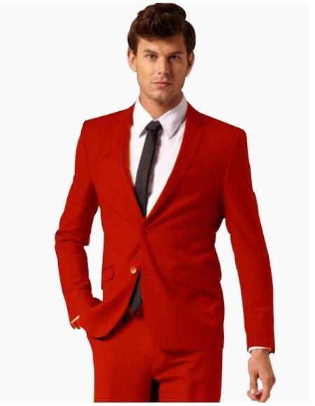 Mix and Match Suits Men's Suit Separates Wool Fabric Red Suit By Alber ...
