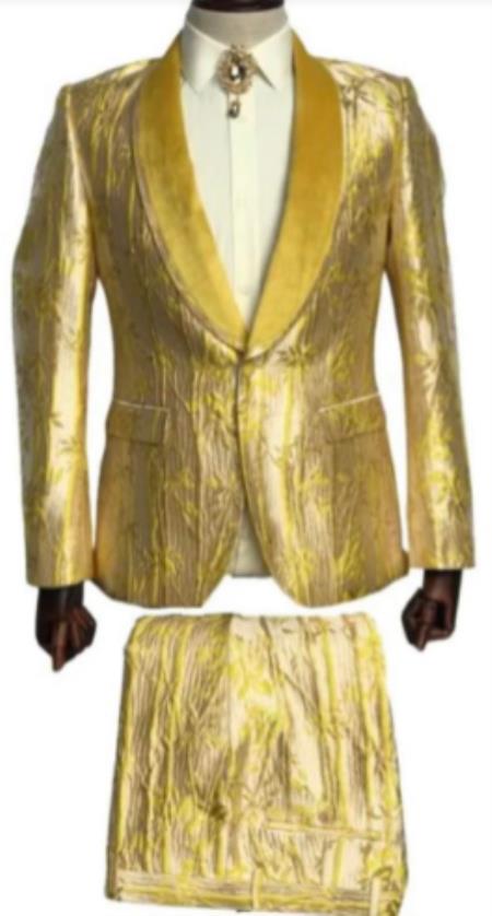 Yellow Suit - Yellow Tuxedo - Paisley Suits - Floral Suits ...