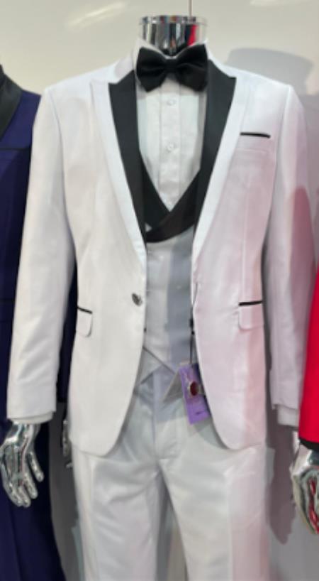 Retro Paris Suits Mens Suit White — Menssuitsatlanta