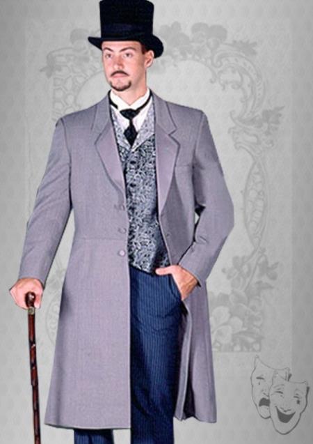 Prince Albert Coat Gray — Menssuitsatlanta