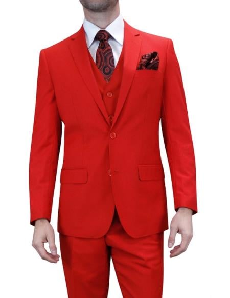 Statement Suits Red — Menssuitsatlanta