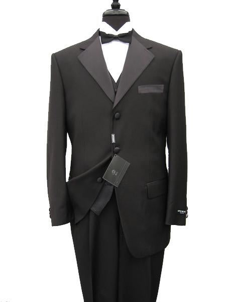 premier quality italian fabric Vested Men's Tuxedo Super 150's Wool Ja ...